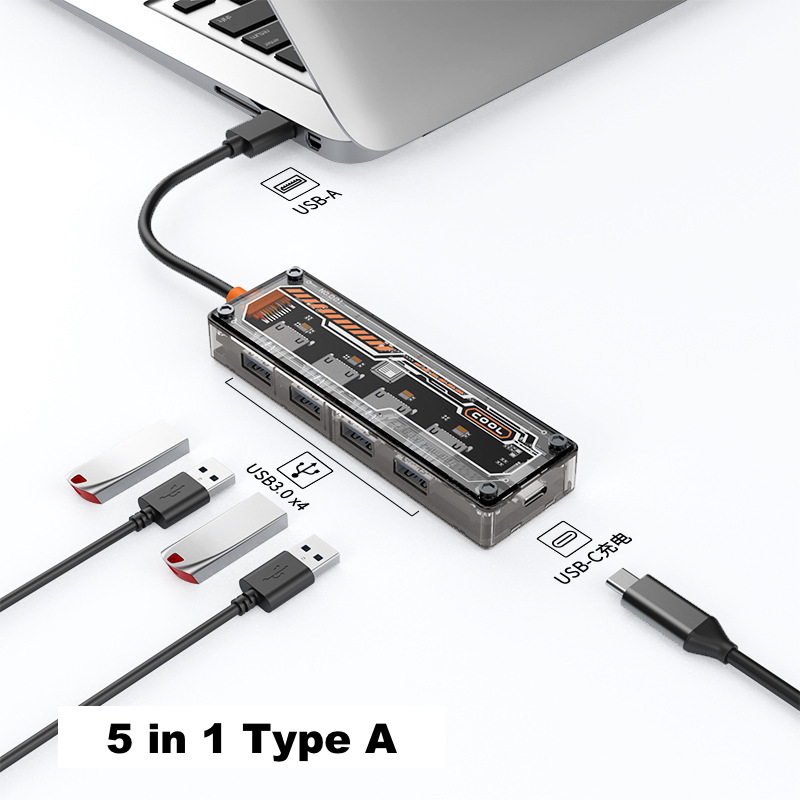 Crystal Clear USB type C to HDMI Docking Station with VGA, HDMI, USB ...