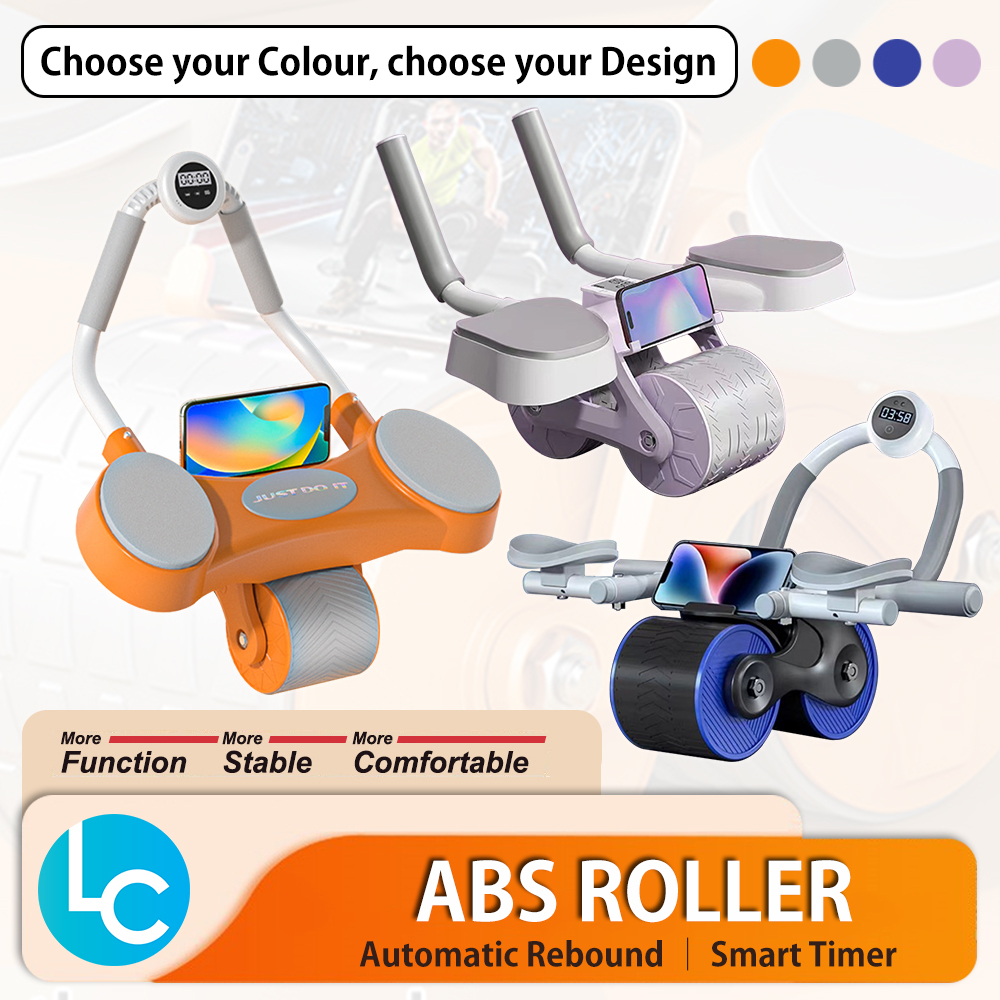 LC Multifunction Abdominal Roller + Elbow Support + Timer Abs Roller ...