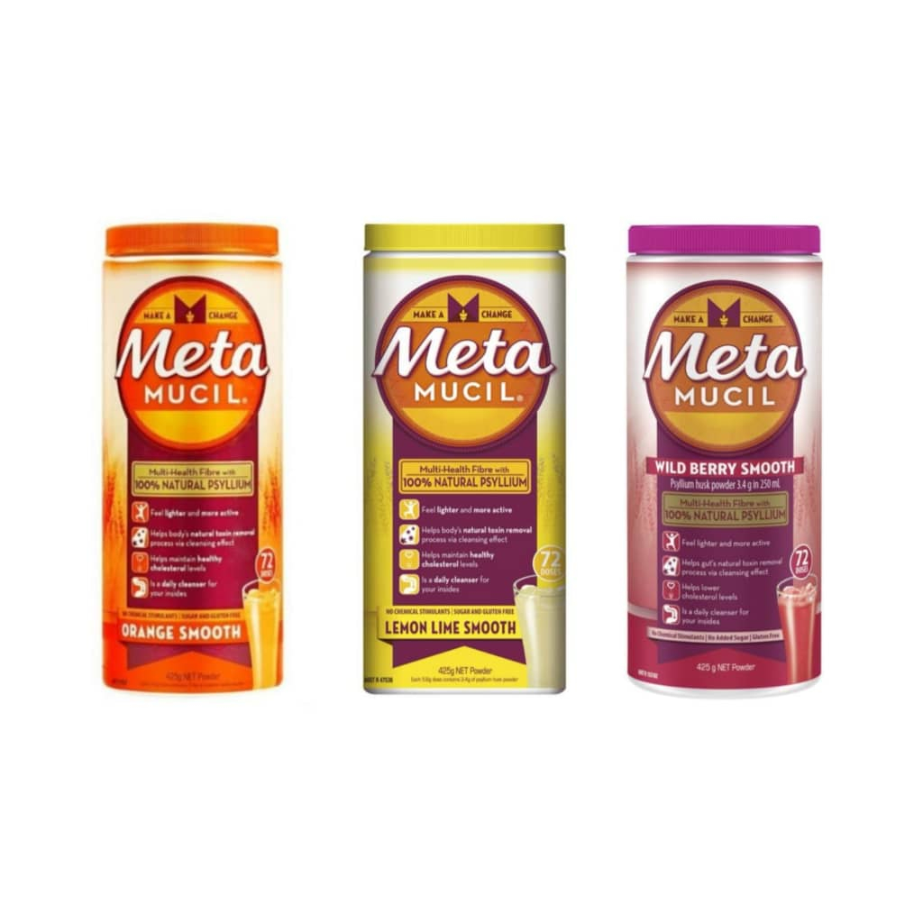 Metamucil Fibre Supplement Smooth Lemon Lime Flavour 72 doses 425g ...