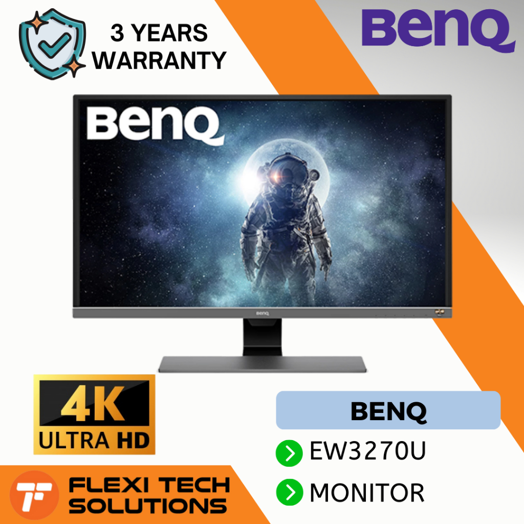 Flexi Tech BENQ EW3270U 4K HDR Gaming Monitor 31.5 inch 4K UHD ...