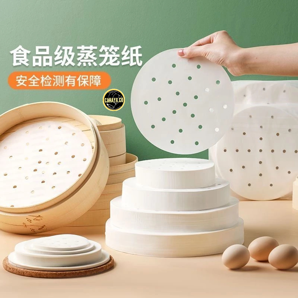 Non stick Dimsum Steaming paper Bao paper/Kertas Pau/点心蒸笼底纸 | Shopee ...