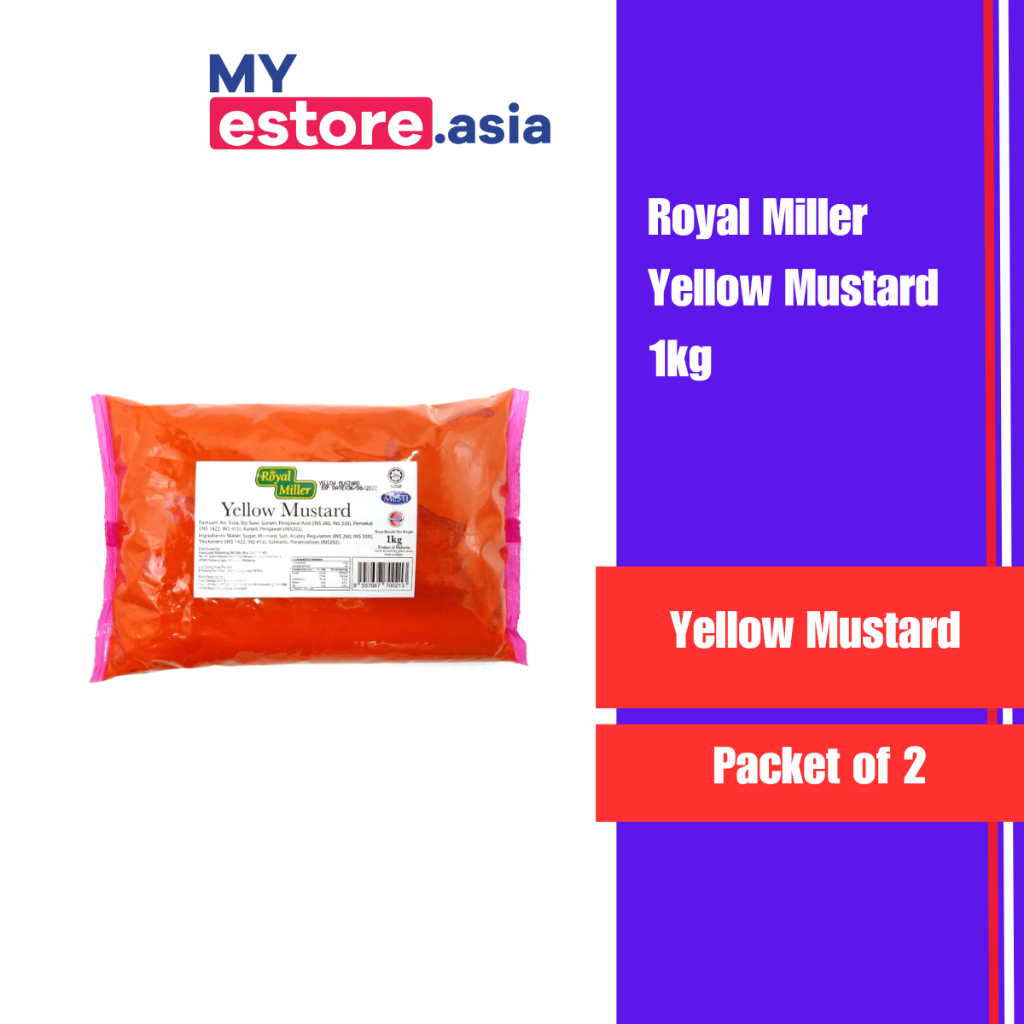 [HALAL] Royal Miller Yellow Mustard Sauce1kg (Food Service Pack ...
