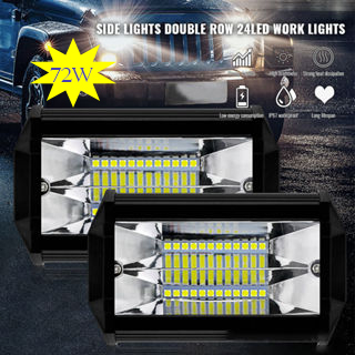 5 Inch 72W Car Sportlight 24 LED Work Light Bar Off Road Flood Lights ...