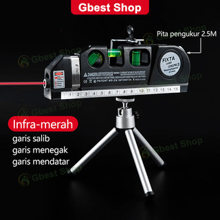 4in1 Infrared Laser Level Tripod Horizontal Vertical Cross laser ruler ...