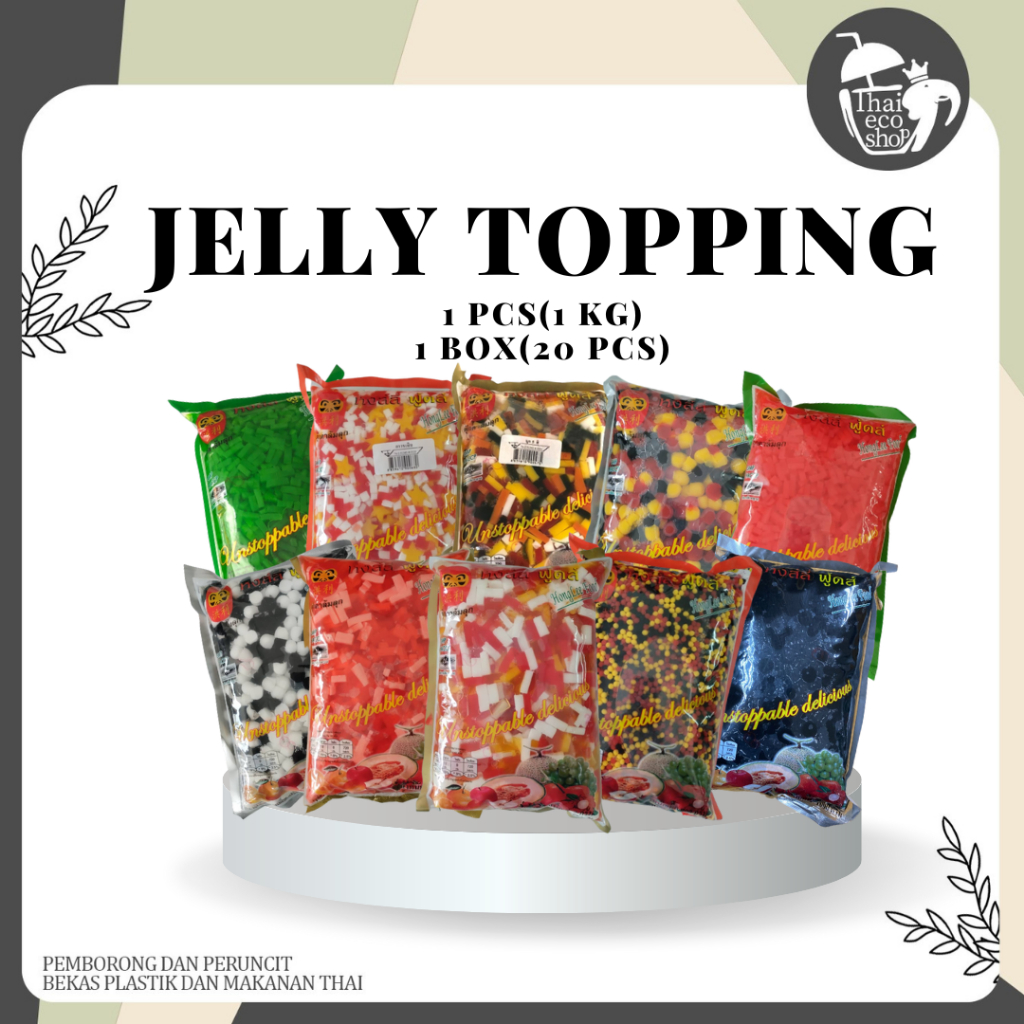 Rainbow Fruity Jelly Topping Thailand 1KG | Shopee Malaysia