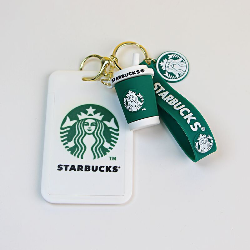 Starbucks Card Holder Large Capacity Starbuck Lanyard Transparent Cute ...