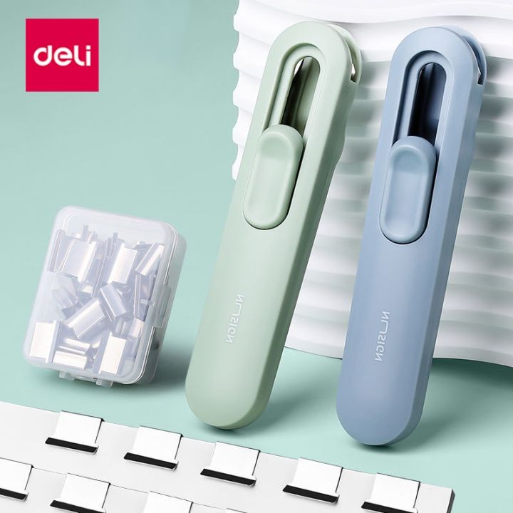 Deli Morandi Color Paper Clipper Push Clip Student Test Paper Clip ...