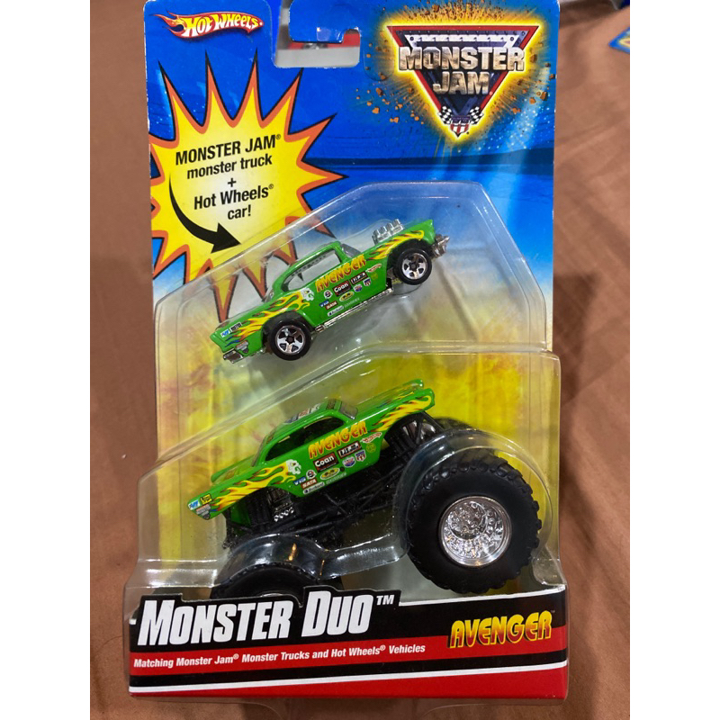 Hot Wheels Monster Jam Monster Duo 57 Chevy Avengers | Shopee Malaysia