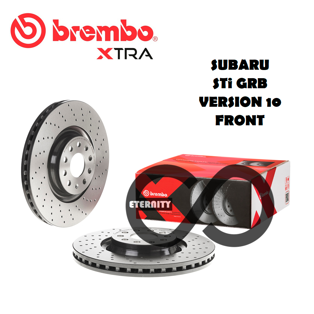 Original Brembo XTRA Front Rear Disc Rotor - Subaru STi GRB Version 10 ...