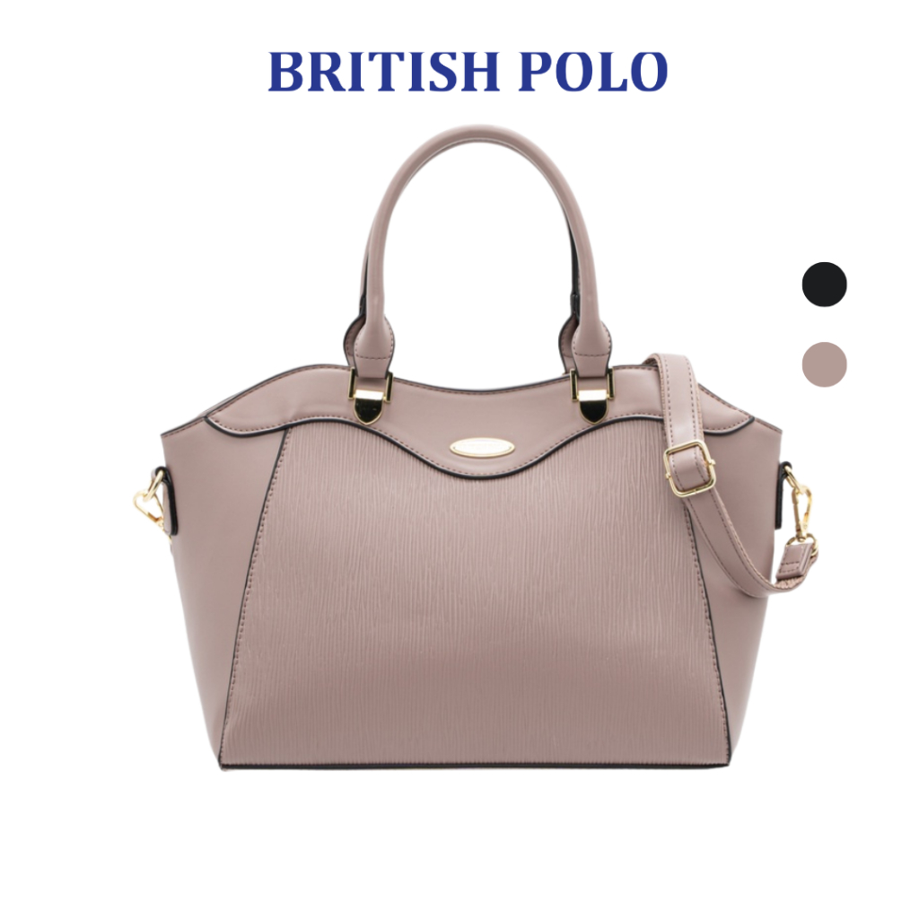 British Polo Angelina Ladies Womens PU Leather Handbag with Top handle ...