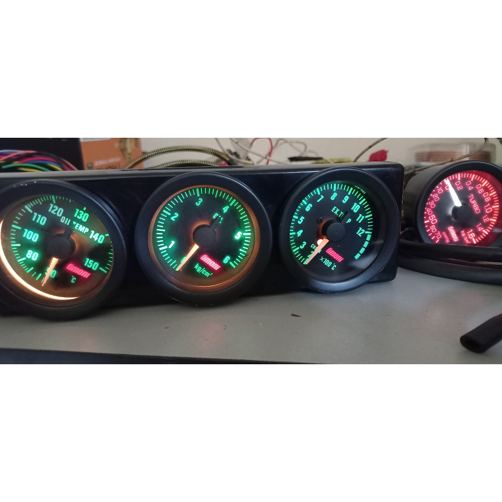 Omori Gauges [Boost, Oil Temp, Oil Pressure, Exhaust Gas] , 52mm ...