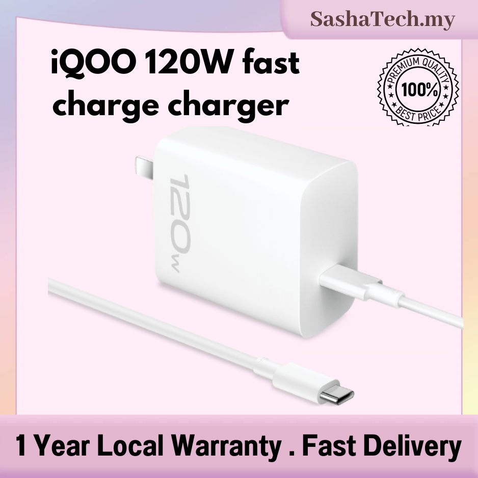 iQOO 120W fast charge charger /Gallium Nitride Flash Charge | Shopee ...