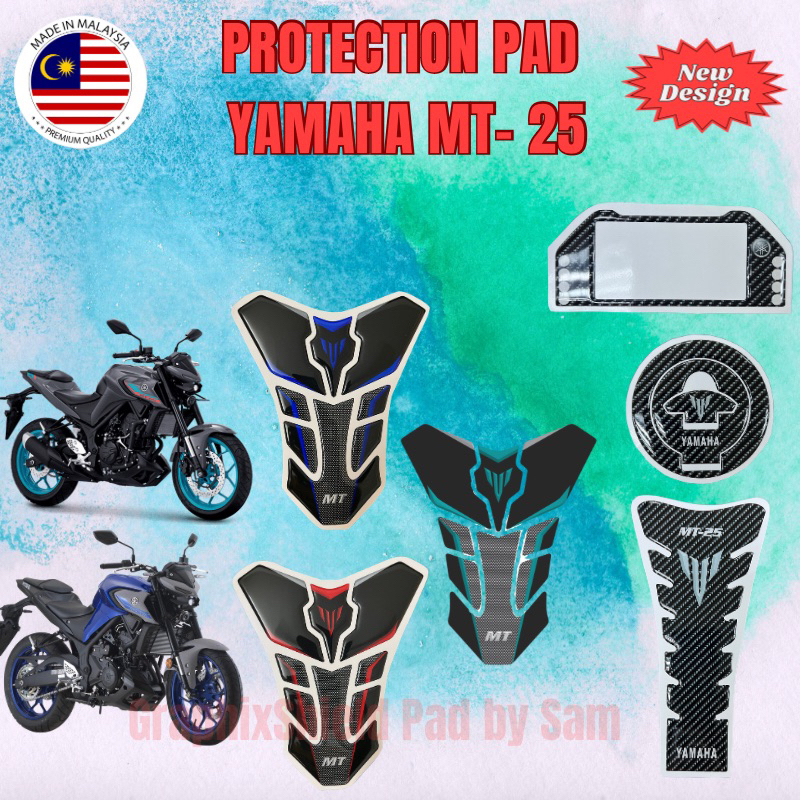 Yamaha MT25 Tank Pad, Fuel Cap Pad, Speedometer Pad, Tail Pad | Shopee ...