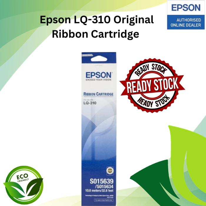 Epson LQ-310 Black Original Ribbon Cartridge for LQ-310 Dot Matrix ...