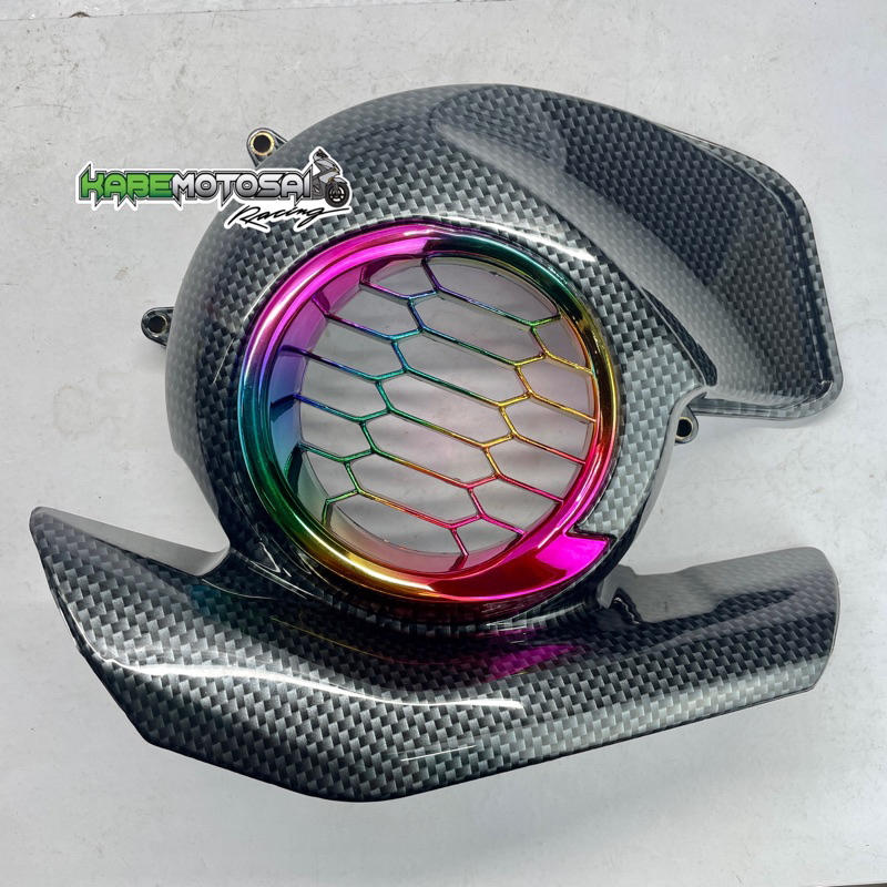 🏁 COVER KIPAS MAGNET YAMAHA EGO SOLARIZ AVANTIZ 🏁 FAN COVER CARBON ...