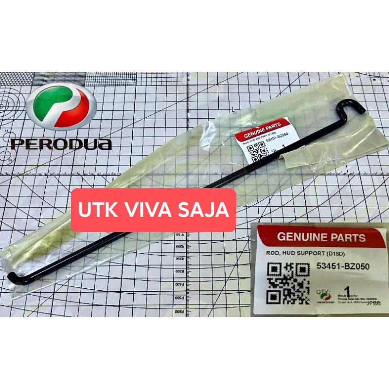 53451-BZ050 ORI&NEW,PERODUA VIVA FRONT BONNET STAND,FRONT BONNET HOOK ...