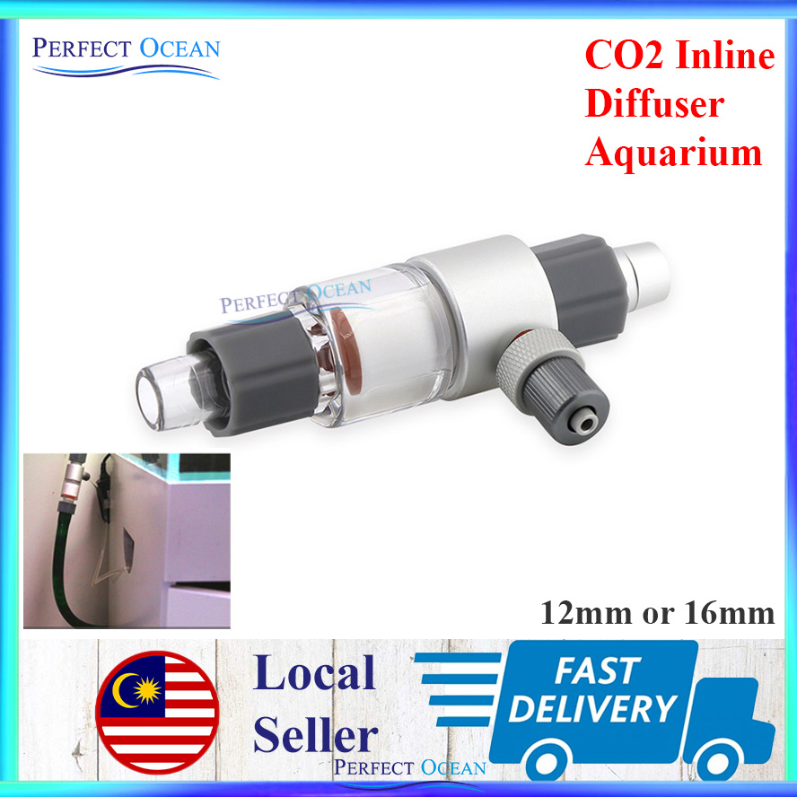CO2 Inline Diffuser Atomizer Aquarium 12mm 16mm Aquascape Plant Tank 🌊READY STOCK🌊 | Perfect ...