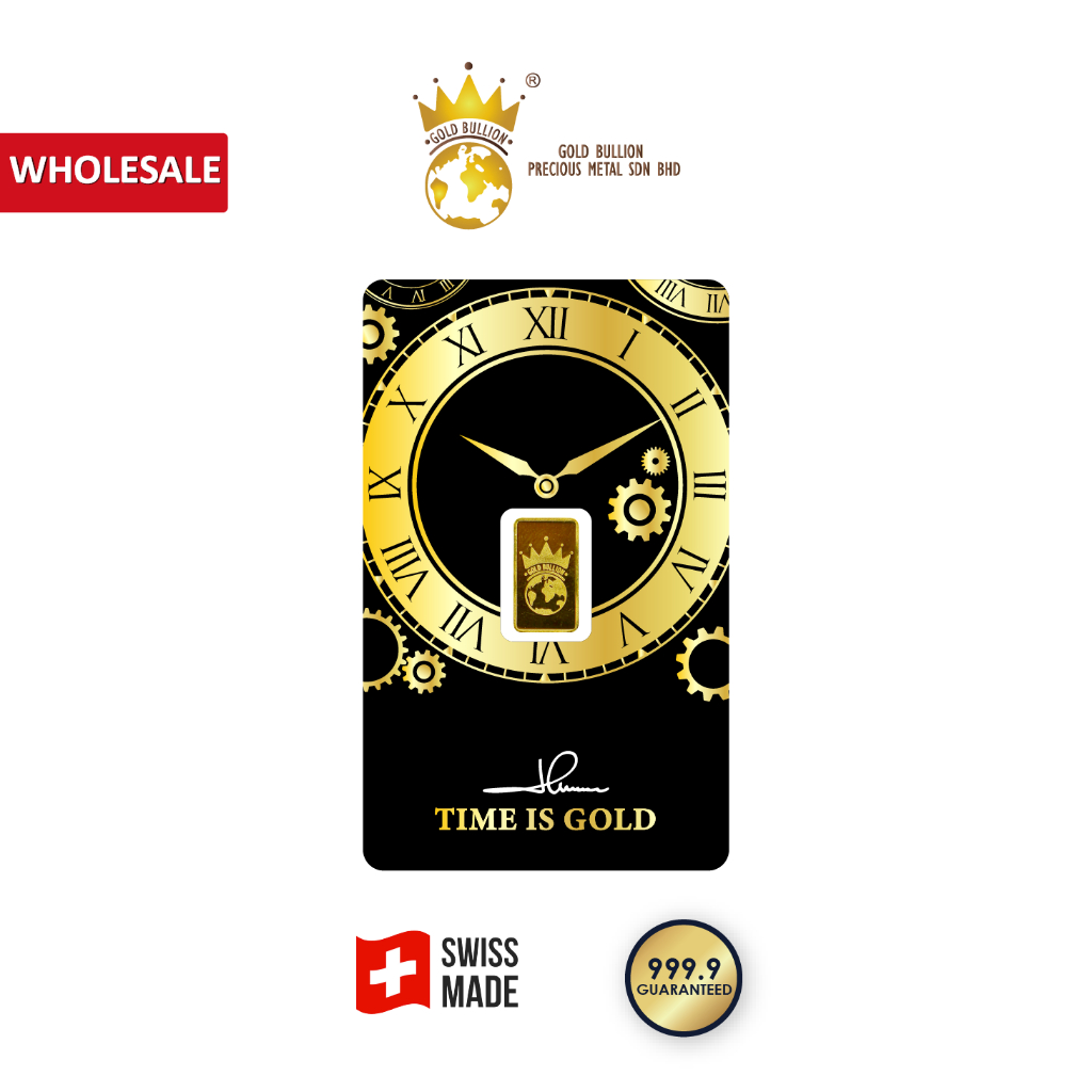 Gold Bullion 1 gram 999.9 Gold Bar | Shopee Malaysia
