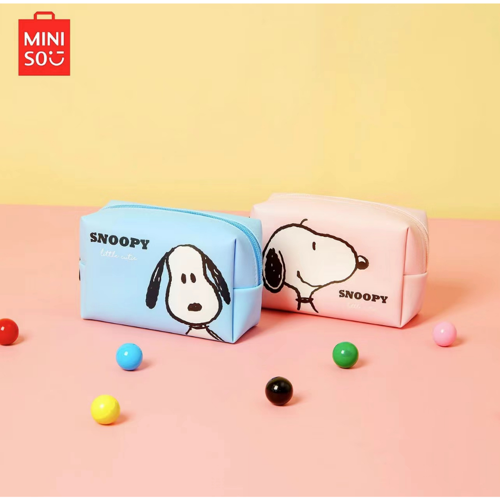 Miniso Snoopy Summer Travel Collection Cosmetic Bag | Shopee Malaysia