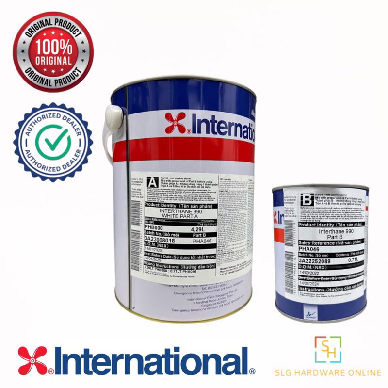 INTERNATIONAL PAINT INTERTHANE 990 PHB000 WHITE 5LIT | Shopee Malaysia