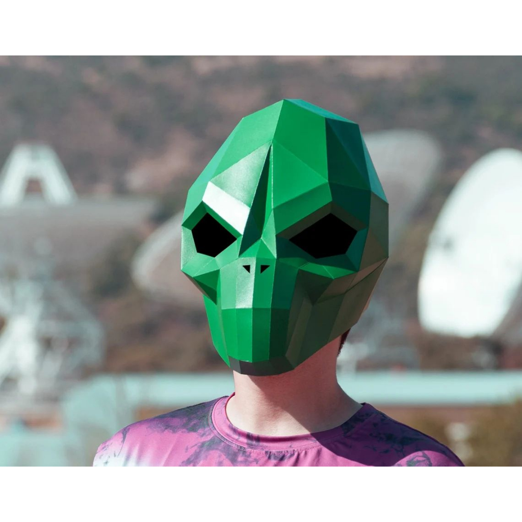 ALIEN MASK PARTY MASKS PAPERCRAFT 3D | Shopee Malaysia