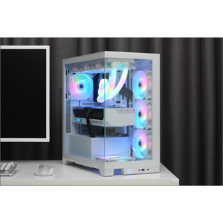 1ST PLAYER MIKU Mi8 ATX, M-ATX, MINI ITX GAMING PC CASE (BLACK / WHITE ...