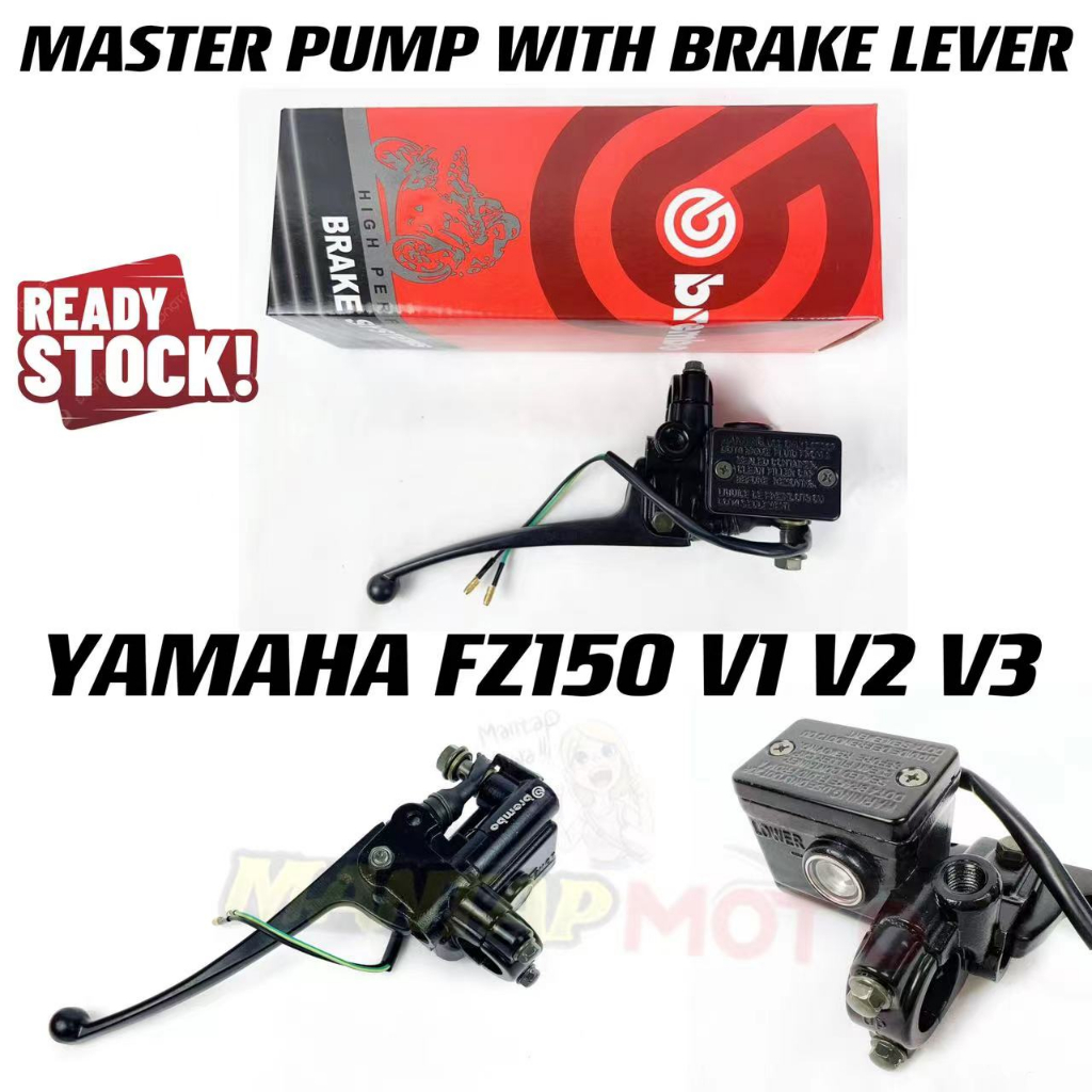 YAMAHA FZ150 FZ V1 V2 V3 MASTER PUMP SET WITH LEVER FZ150i DIAMOND HAND ...