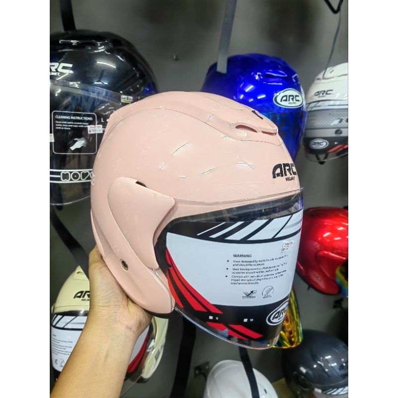 helmet arc Ritz pastel pink | Shopee Malaysia