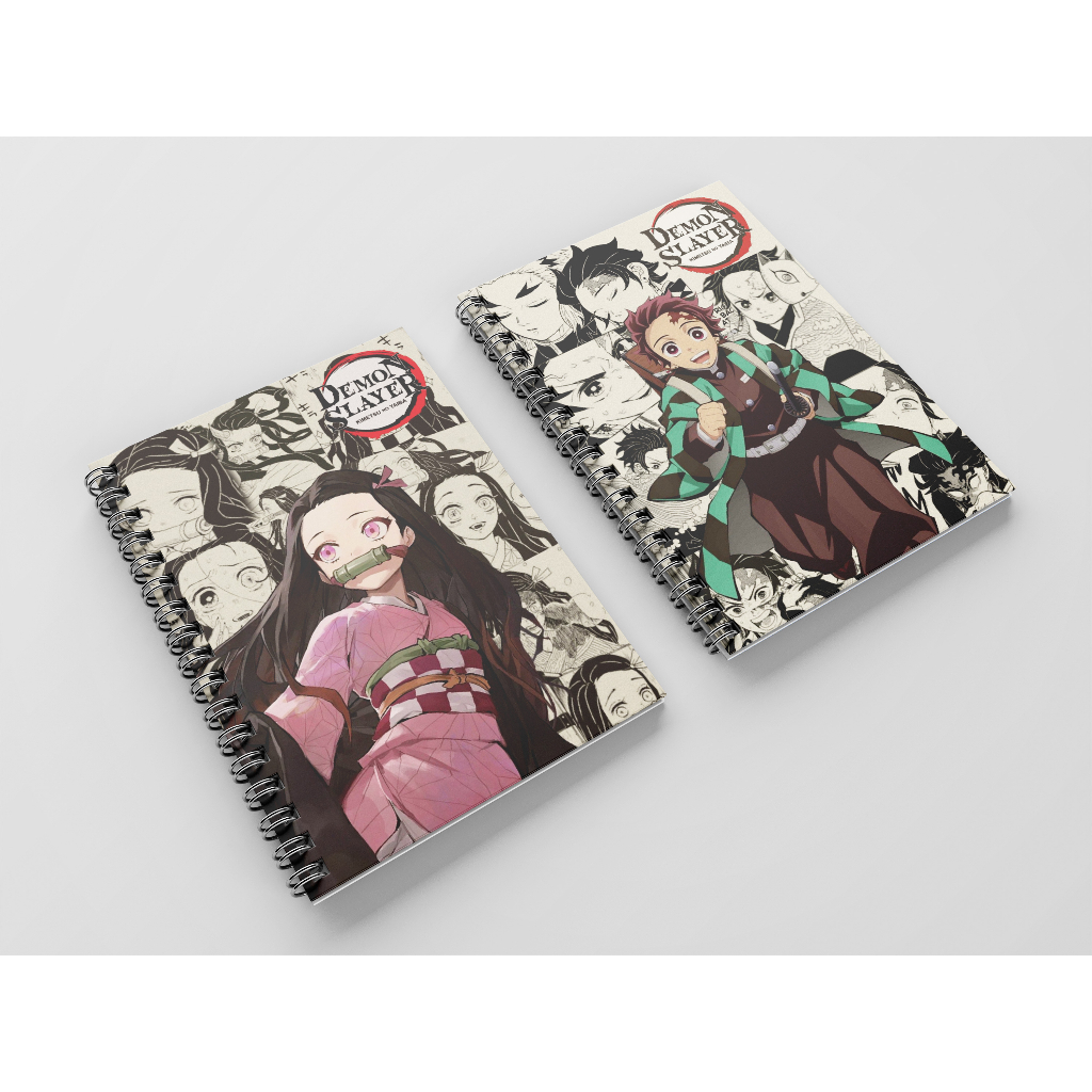 Demon Slayer Comic Cover Theme Notebook | Kimetsu No Yaiba | Buku Nota ...