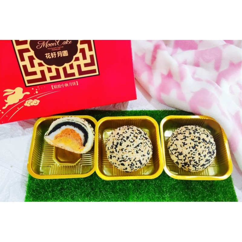3Q Flaky Mooncake Homemade 1pcs (120g+-)⚠️NO BOX⚠️ 台式3Q酥皮月饼 散装 | Shopee ...