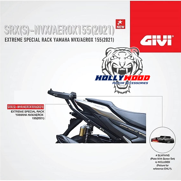GIVI MONORACK EXTREME HEAVY DUTY ADVANCE RACK FOR ALL PVC TOP BOX ALLUMINIUM LC135 Y15 RS RSX ...
