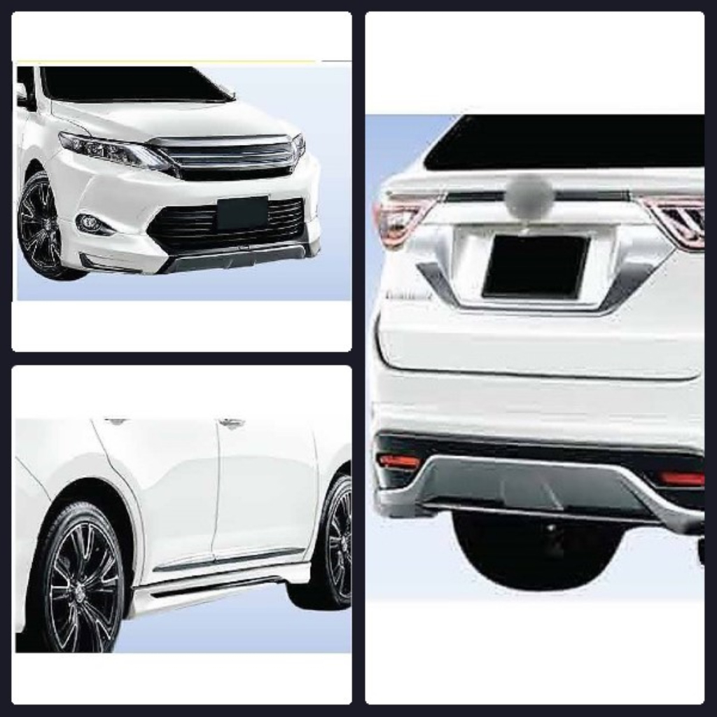 3rd Generation Toyota Harrier 2016 Modelista Skirting Body Kit ABS ...