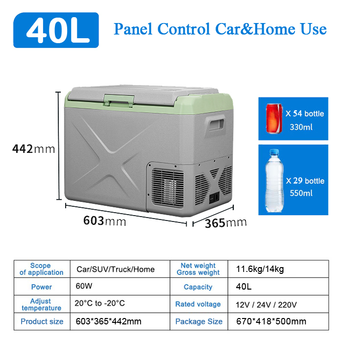 Alpicool 12V24V Car Refrigerator Home Freezer Cooler 30L 40L 50L ...