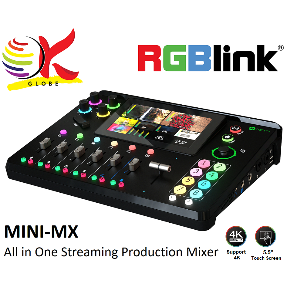 RGBLINK MINI-MX ALL IN ONE STREAMING PRODUCTION MIXER 4K MULTI-CHANNEL ...