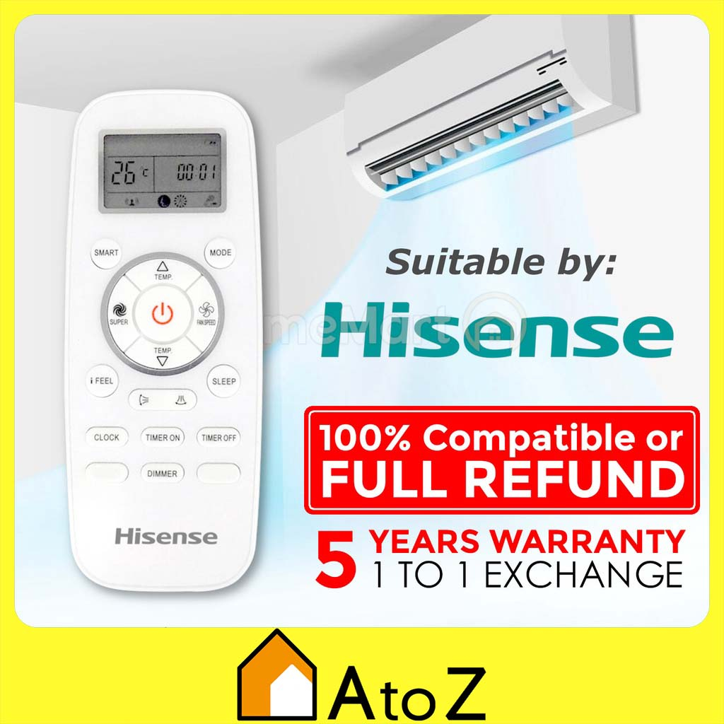Hisense Air Conditioner Remote Control DG11L1-02 Replacement For DG11L1 ...
