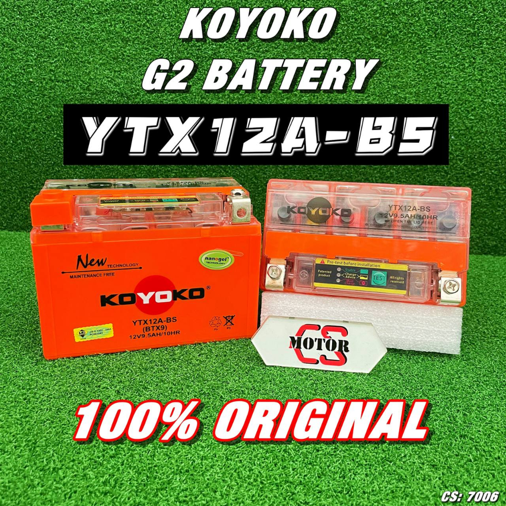KOYOKO BATTERY YTX12A NANO GEL APRILIA TUONO HONDA VFR 800 KAWASAKI ...