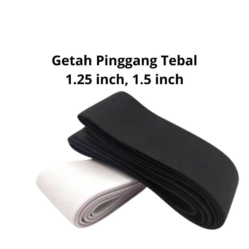 Getah pinggang Elastic 1 1/4" & 1 1/2"( meter) | Shopee Malaysia