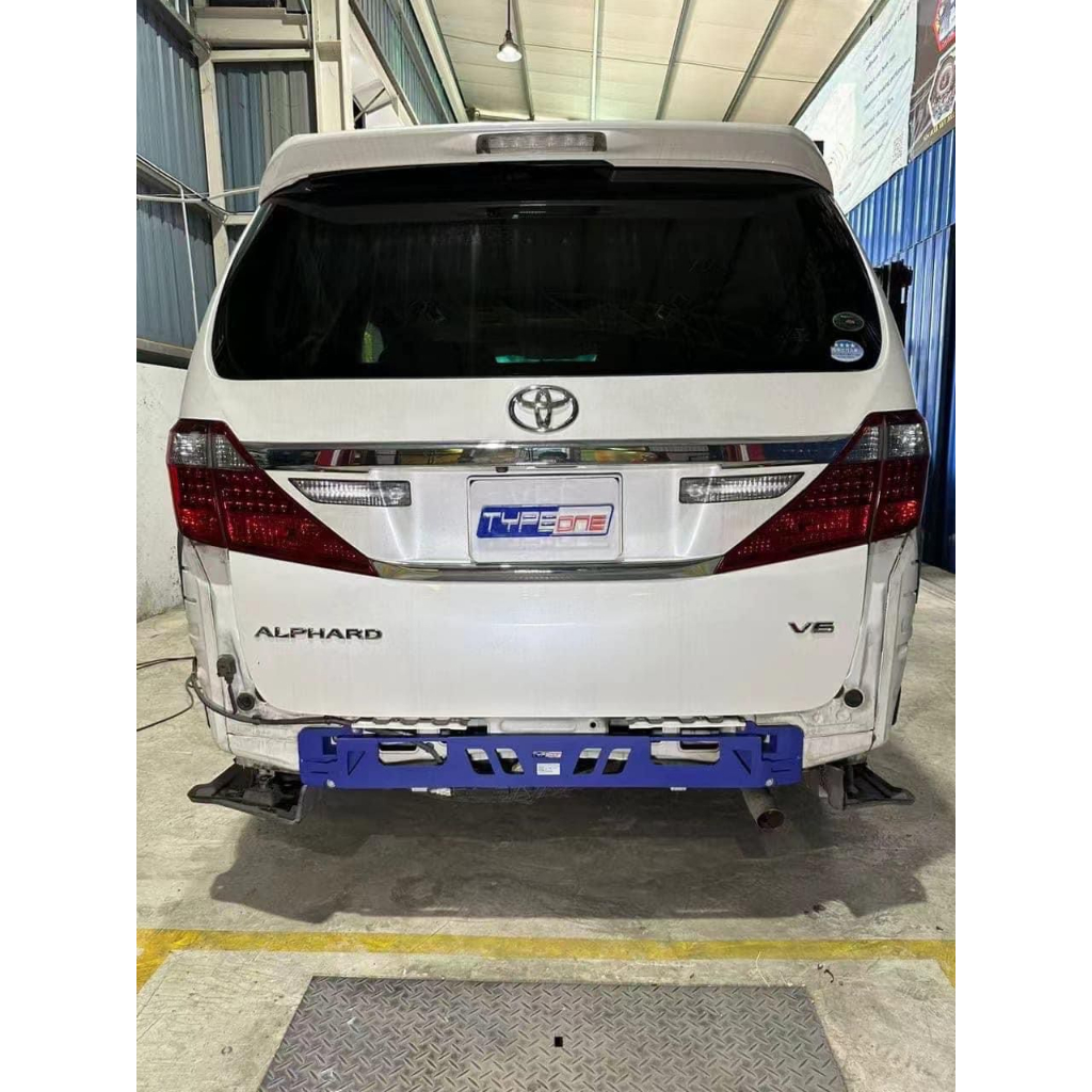Toyota Alphard Vellfire AGH30 ANH20 TYPE ONE Rear Bumper Anti Crash Bar ...