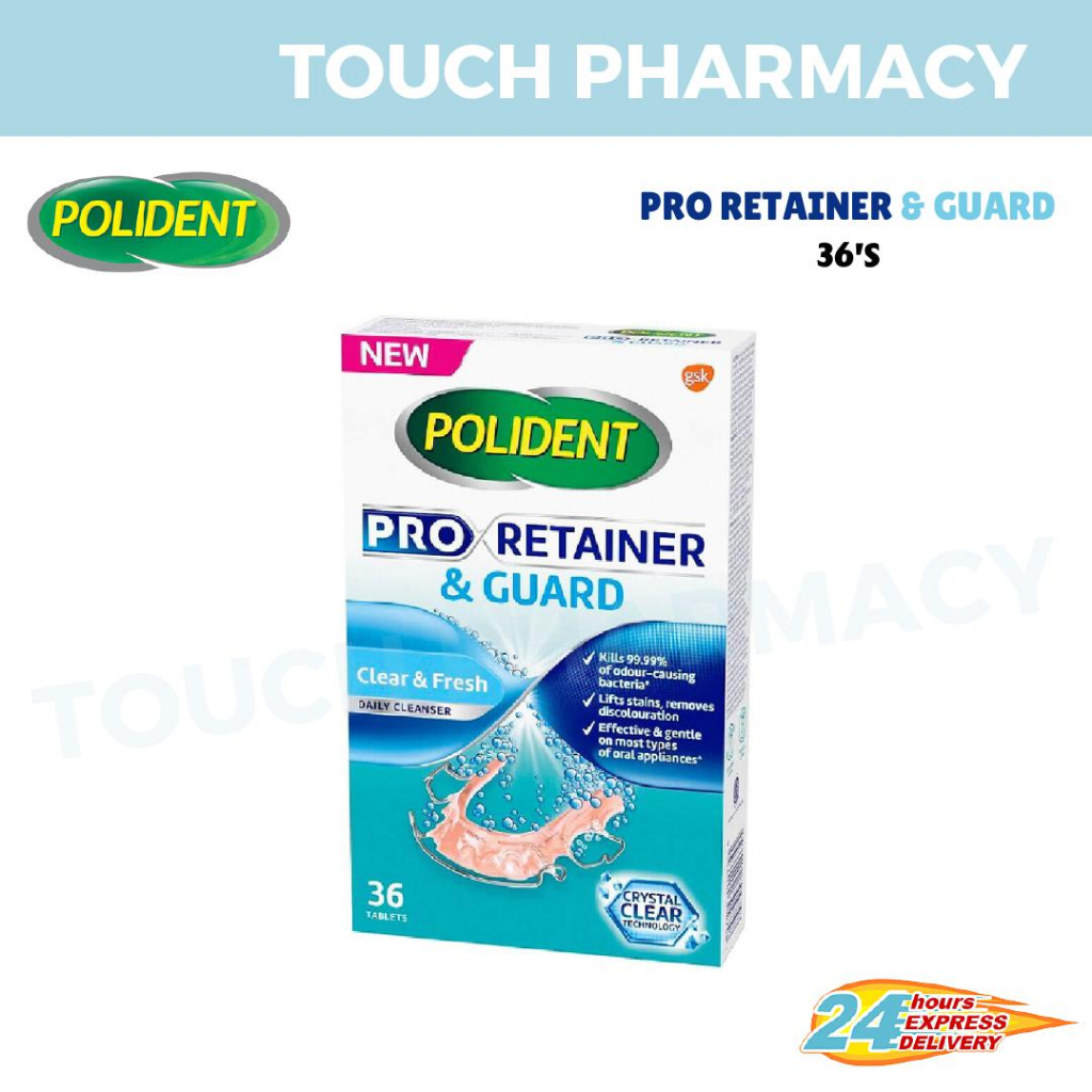 POLIDENT Pro Retainer & Guard Daily Cleanser 18'S/36'S | Shopee Malaysia