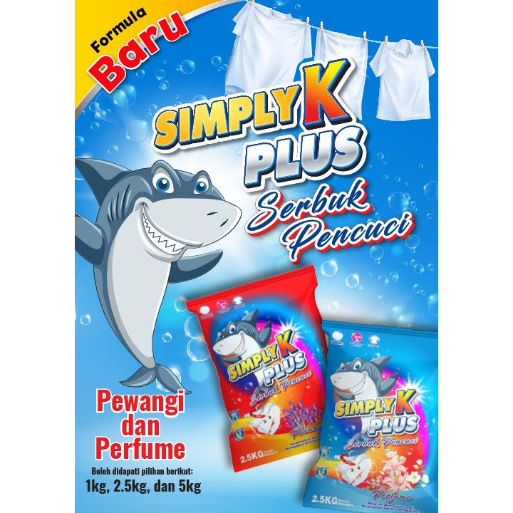 SIMPLY K PLUS Detergent Powder 1kg/2.5kg/5kg | Shopee Malaysia