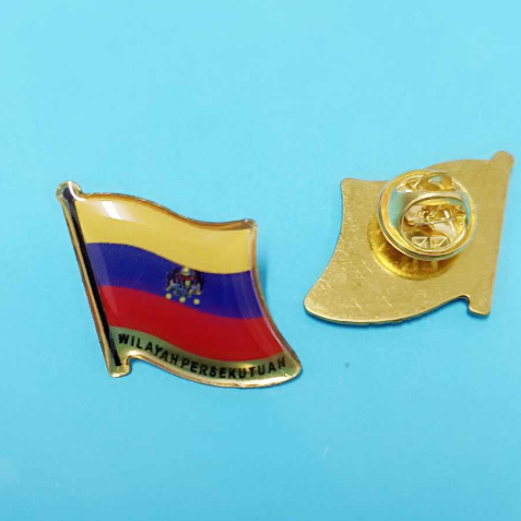 MALAYSIA State Flag with Collar Pin Bendera Collar Pin Malaysia ...