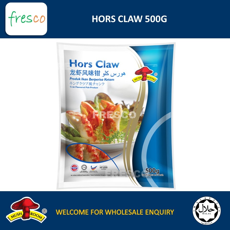 [HALAL] Mushroom Brand Hors Claw 500g Ikan Perisa Sepit Ketam 500g ...