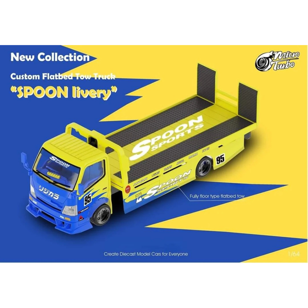 MicroTurbo Flatbed Tow Truck Spoon Livery Towing | Shopee Malaysia