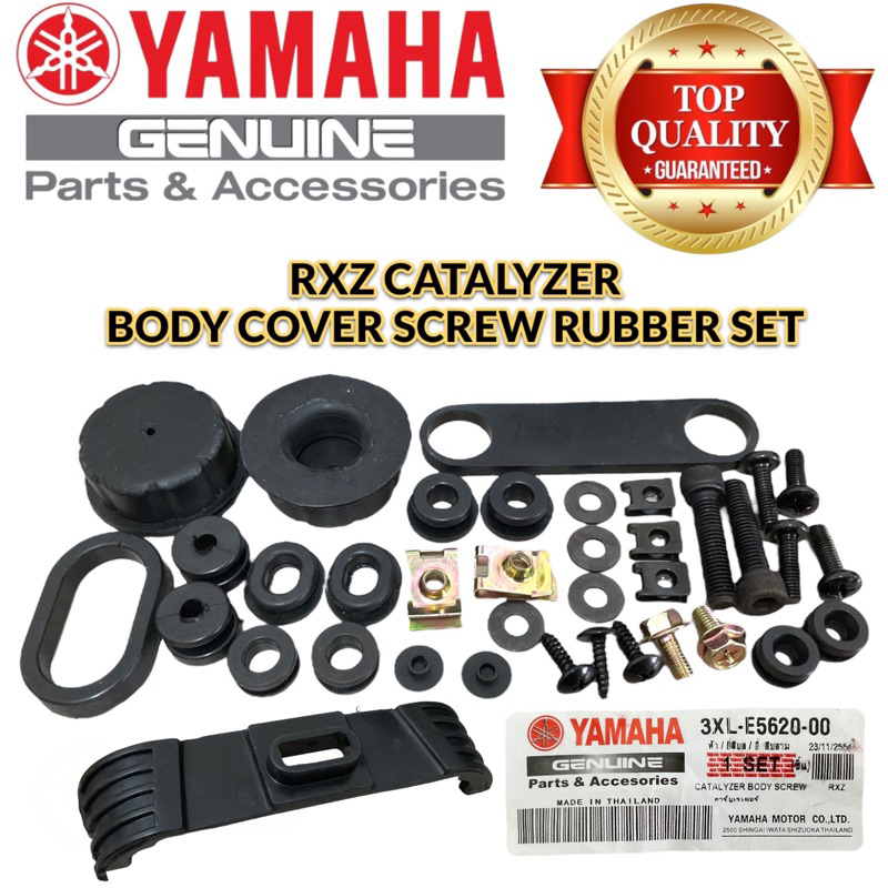 🔥YAMAHA RXZ CATALYZER BODY COVER SCREW BOLT RUBBER FULL SET (3XL ...