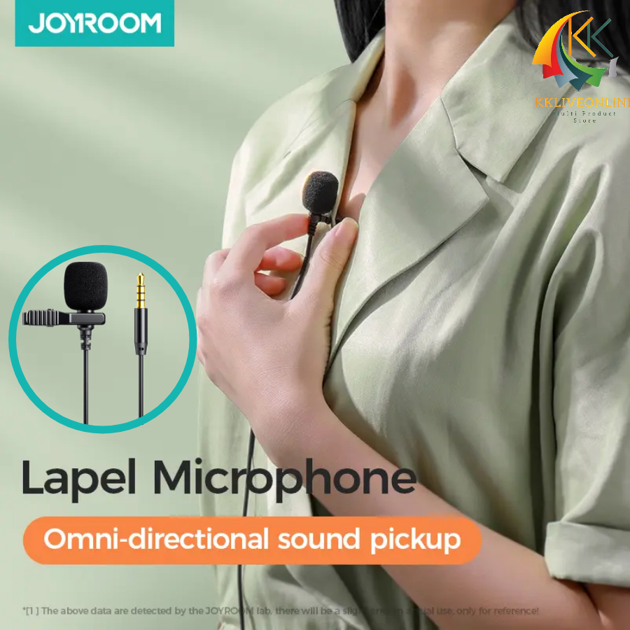 Joyroom 3 Meter Lapel Microphone JR-LM1 Recording And Live Mic for ...