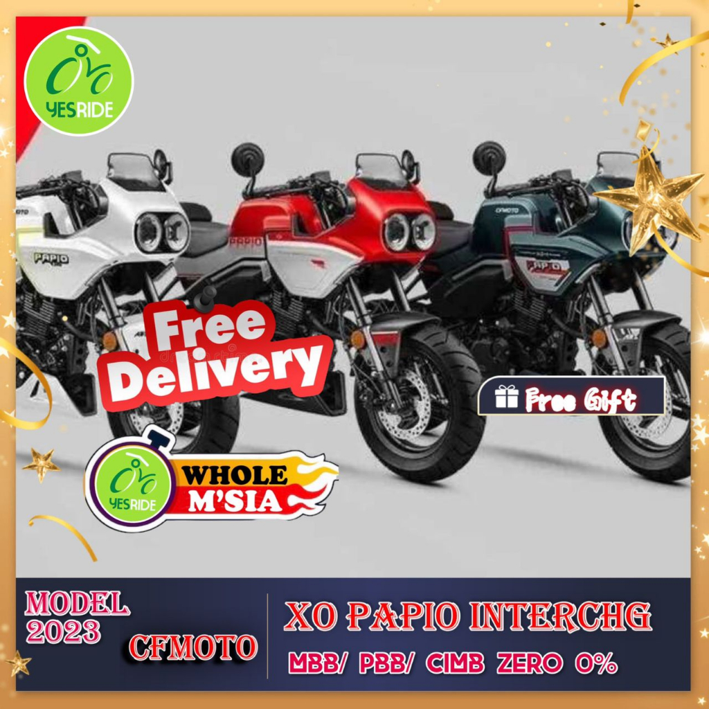 Cfmoto Papio XO 125 Interchanged Model | Shopee Malaysia