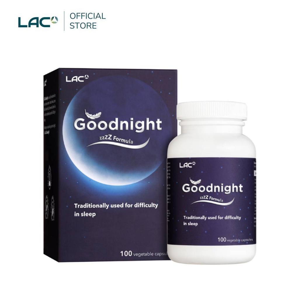 LAC Goodnight zzZZ Formula (100 Vegetable Capsules) [Exp Jan 2027 ...
