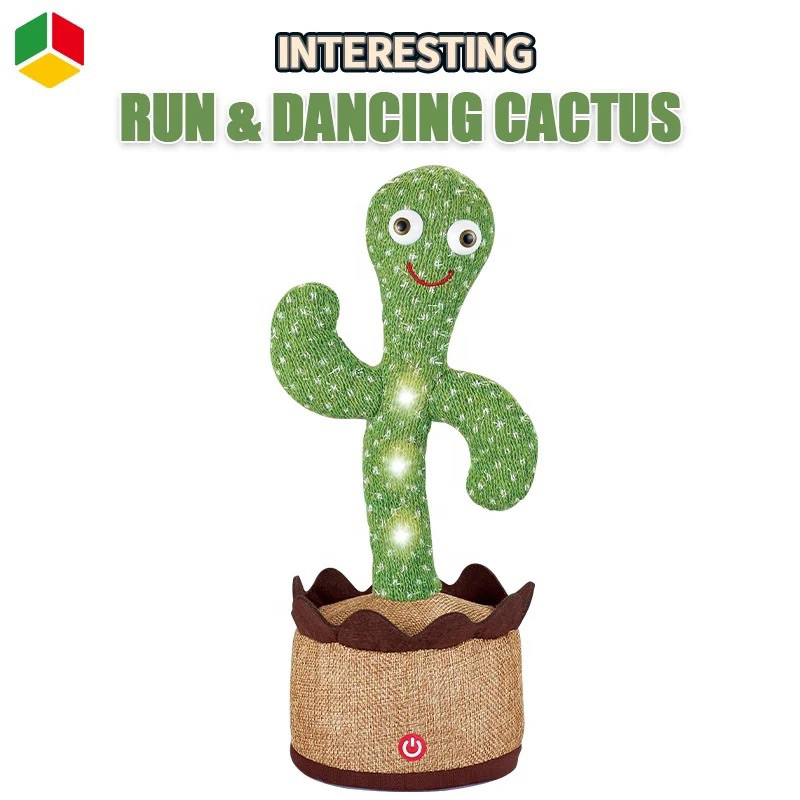 (New Version)Run&Dance Cactus Toys Singing Talking Patung Kaktus ...