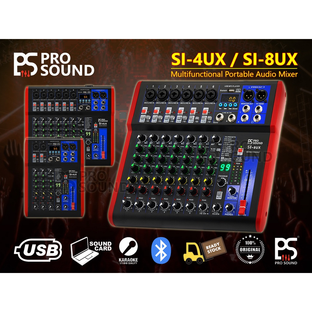 (READY STOCK) PS Pro Sound SI-8UX / SI-4UX Multi-function Portable ...