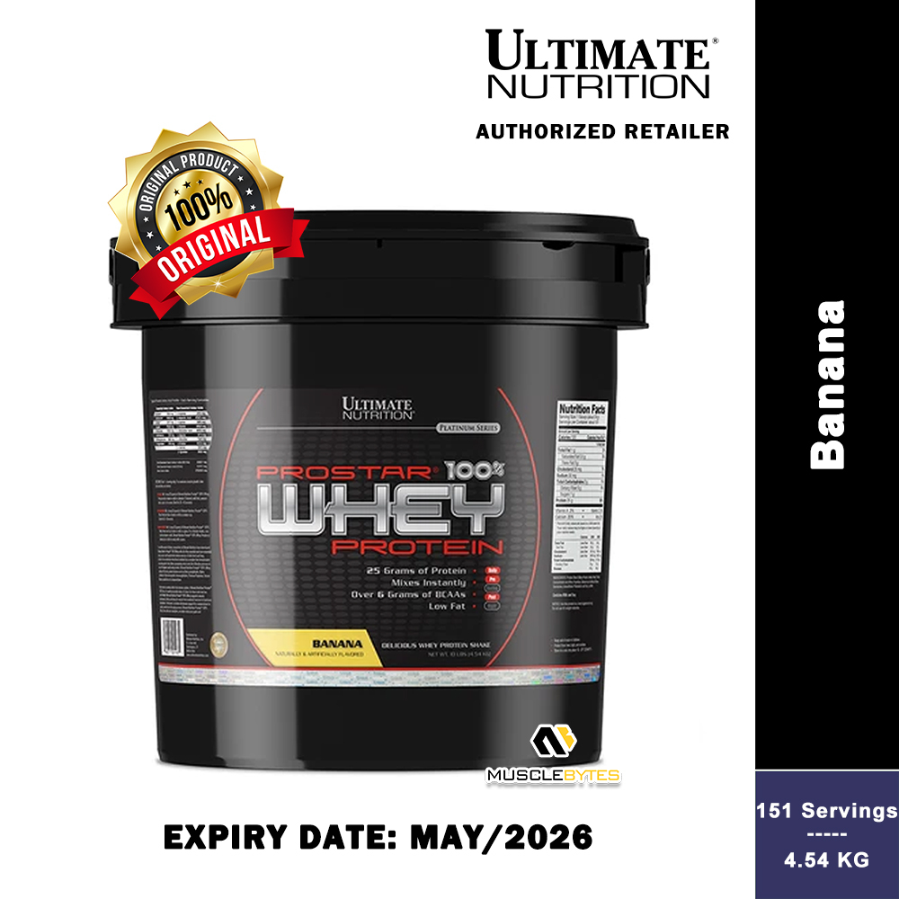 Ultimate Nutrition - PROSTAR 100% Whey Protein [10LBS / 4.54KG / 151 ...